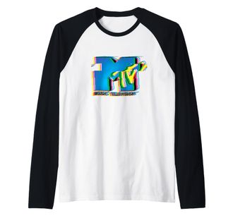 Giesswein Glitchy MTV-Logo-Design T-Shirts Raglan