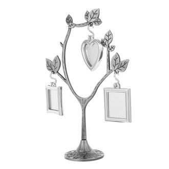 Cabilock Einzigartiger Foto Baum Metall Anh&auml;nger Blanko Bilderrahmen Deko f&uuml;r Zuhause K&uuml;nstlerische Wanddekoration aus Zinklegierung