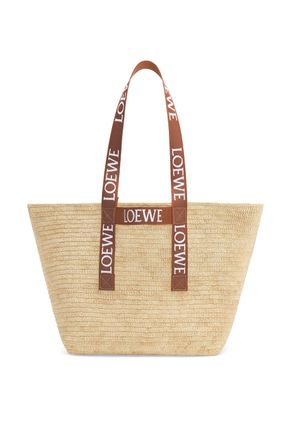 Loewe Luxury Fold Shopper in raffia for male Material: Raffia