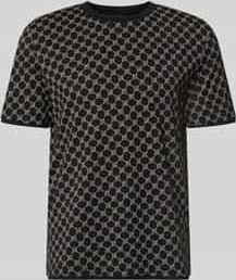 Joop T-Shirt mit Logo-Muster und Rundhalsausschnitt