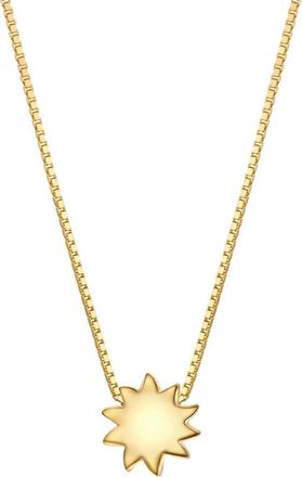 Glanzst&uuml;cke M&uuml;nchen Halskette - Sterling Silber Halskette Sonne - Gr. unisize - in Gold - f&uuml;r Damen