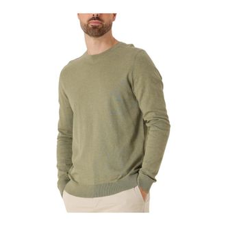 Selected Slhberg Crew Neck Noos - - Knitwear - Herren - Gr&uuml;n - L