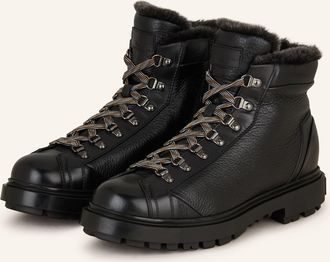 Santoni Schnürboots Farah schwarz