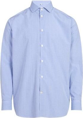 Au Printemps Paris Chemise manches longues &agrave; carreaux en coton