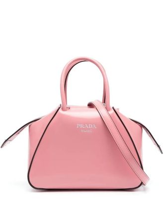 Prada Shopper & Totes - Supernova Brushed Leather Tote Bag - Gr. unisize - in Rosa - f&uuml;r Damen