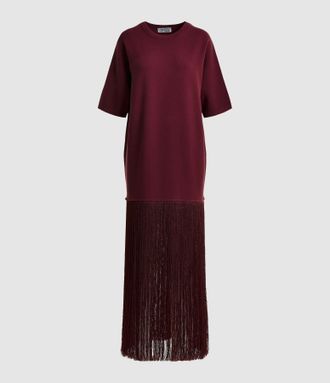 Essentiel Robe Longue Keremony Bordeaux