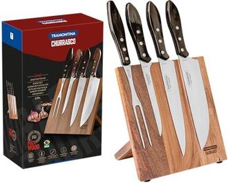 Tramontina 21198/981 Block-Set, Holz Edelstahl