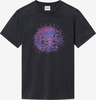 Isabel Marant Tee Shirt Zoeline - Femme - Noir D&eacute;lav&eacute; - Taille XS - Marant &Eacute;toile