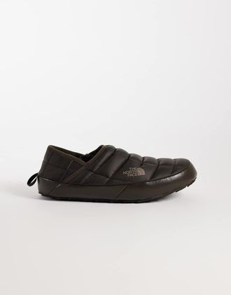 The North Face Thermoball-Mule mit Profilsohle in Braun-Schwarz