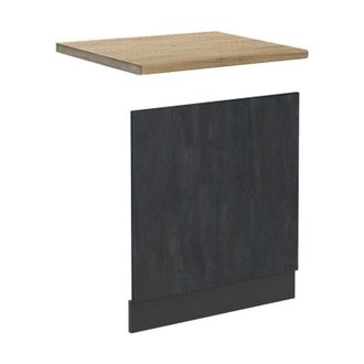 Vicco Façade R-Line, Béton noir, 60 cm pt Chêne Vicco