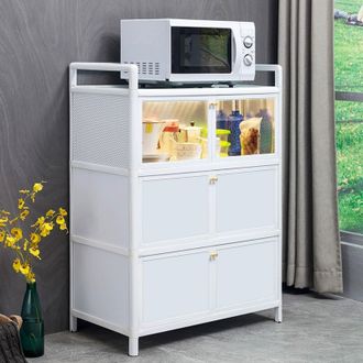 Generic Küchenschrank, Freistehender Vorratsregal, Esszimmerregal for Schlafzimmer, Badezimmer, Balkon, Hauswirtschaftsraum