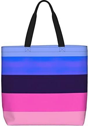 Generic Sac De Courses Fiert&eacute; Omnisexuelle Lgbt Drapeau Gay Pansexualit&eacute; Sac &Agrave; Bandouli&egrave;re En Toile De Grande Capacit&eacute; R&eacute;utilisable Sacs &Agrave; Main, Pour Femmes, 
