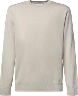 Eleventy Homme, Pulls, Beige, Taille: L Maille &agrave; col rond