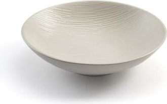 Medard De Noblat M&eacute;dard de Noblat - Assiette salade et p&acirc;tes - D19 cm - Magma - Gr&egrave;s - Lot de 6 - Ivoire