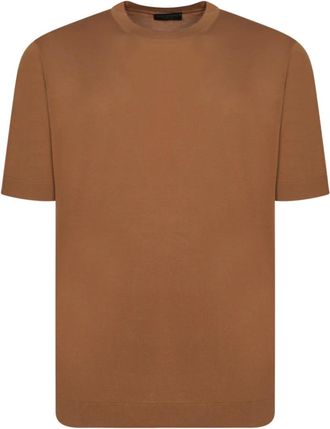 Dell'Oglio Homme, Tops, Brun, Taille: XL T-Chemises