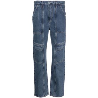 A Gold E Blaue Cooper Cargo Jeans - - Jeans - Damen - Blau - W30