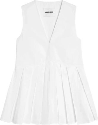 Jil Sander Femme, Tops, Blanc, Taille: 42 FR Top 130 PL