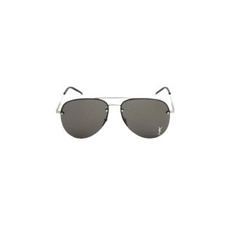 Saint Laurent Lunettes de soleil Pre-owned Classic Mini Logo - Homme - Pre-owned - Noir - Taille: ONE Size