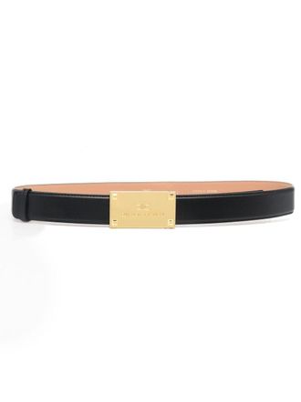 Elisabetta Franchi ceinture &agrave; boucle logo - Noir
