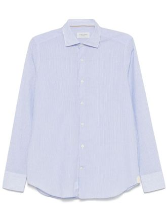 Tintoria Mattei Gestreiftes Hemd - Blau