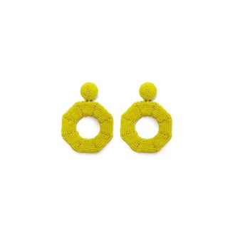 Maliparmi Maliparmi, Femme, Accessoires, Jaune, Taille: ONE Size Summer Beads Earrings