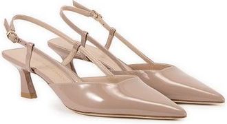 Stuart Weitzman Slingback Vinnie 50 en cuir verni