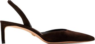 Veronica Beard Caroline Slingback-Pumps aus Wildleder 50mm - Braun