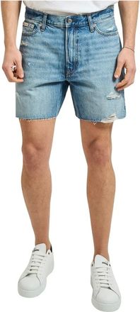 Calvin Klein Homme, Shorts, Bleu, Taille: W36 Denim Bermuda Shorts