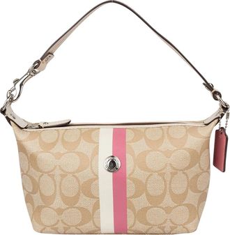 Coach Crossbody Bags - Coach Canvas Monogram Stripe Handbag - Gr. unisize - in Beige - f&uuml;r Damen