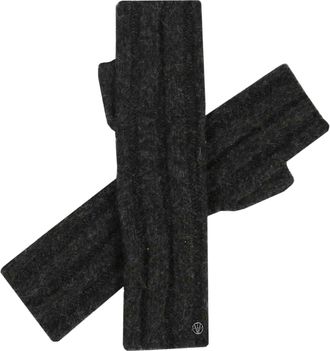Loevenich Gestrickte Handstulpen | OneSize | Warmes, weiches Damen-Accessoires f&uuml;r den Winter Charcoal