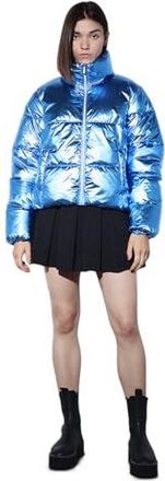 Only Onlpearl Dolly Puffer Veste OTW Jacket, Bleu, S Femme
