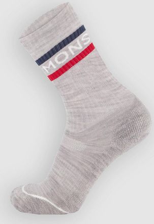 Mons Royale Signature Merino Crew Socks college grey