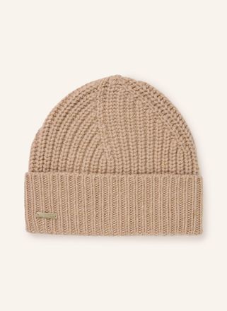 Seeberger Seeberger M&uuml;tze Mit Cashmere Und Glitzergarn beige