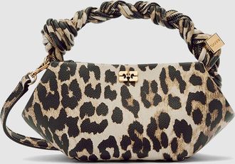Ganni Sac Mini Bou Grained Printed Almond Milk