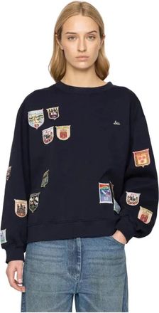 Sea NY Davis Patchwork Sweatshirt - - Sweatshirts & Hoodies - Damen - Blau - M