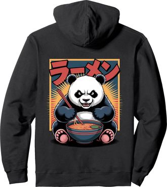 Shinkai Japanischer Panda Ramen Anime-Manga Streetwear Pullover Hoodie