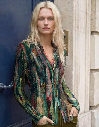 Desigual Chemise &agrave; imprim&eacute; multicolore - Noir