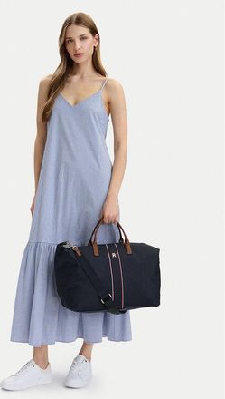 Tommy Hilfiger Handtasche Popette Weekender Corp AW0AW18529 Blau