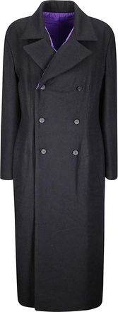 Yohji Yamamoto Manteau Au Genou - Noir