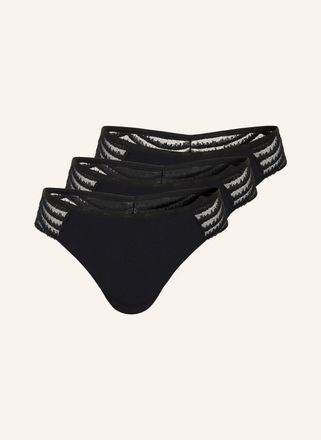 HUGO BOSS 3er-Pack Strings Lace schwarz