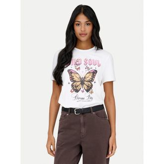 Only T-Shirt Lucy 15366031 Wei&szlig; Loose Fit