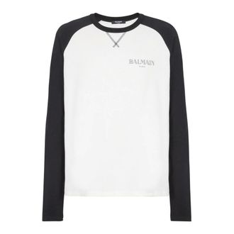 Balmain Homme, Tops, Blanc, Taille: XS T-shirt imprim&eacute; Lips