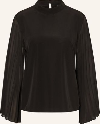 van Laack Van Laack Blusenshirt Vl-Ozias-Xx Im Materialmix schwarz