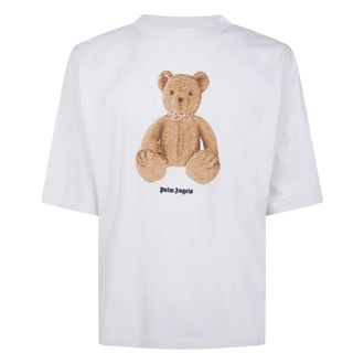 Palm Angels Bear In Mind Over Tee - - Tops - Herren - Wei&szlig; - M