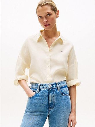 Tommy Hilfiger Blouse décontractée en pur lin