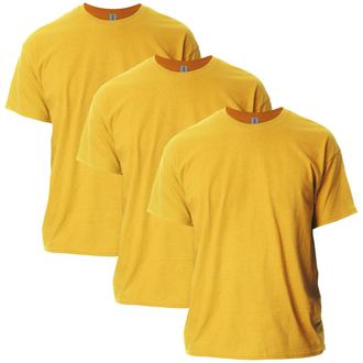 Gildan Unisex-Erwachsene Ultra Cotton, Style G2000, Multipack T-Shirt, Gold (3er-Pack), XXL
