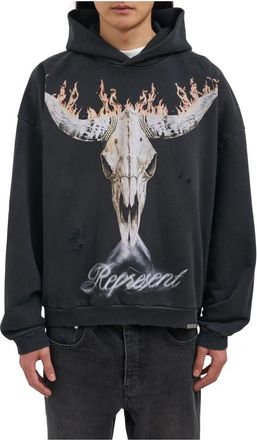 Represent Represent, Homme, Sweatshirts et sweats &agrave; capuche, Noir, Taille: S British Cowboys Sweat &agrave; capuche