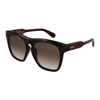 Chlo&eacute; Havana/Braun Verlauf Sonnenbrille - - Accessories - Damen - Braun - 56 MM