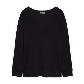 Fiorella Rubino Pull col en V - Femme - Pulls - Noir - Taille: 36 FR