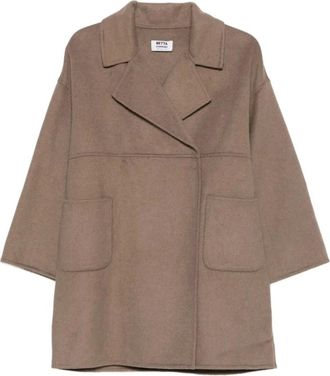 Betta Corradi Femme, Manteaux, Beige, Taille: 40 FR Double-Breasted Coat